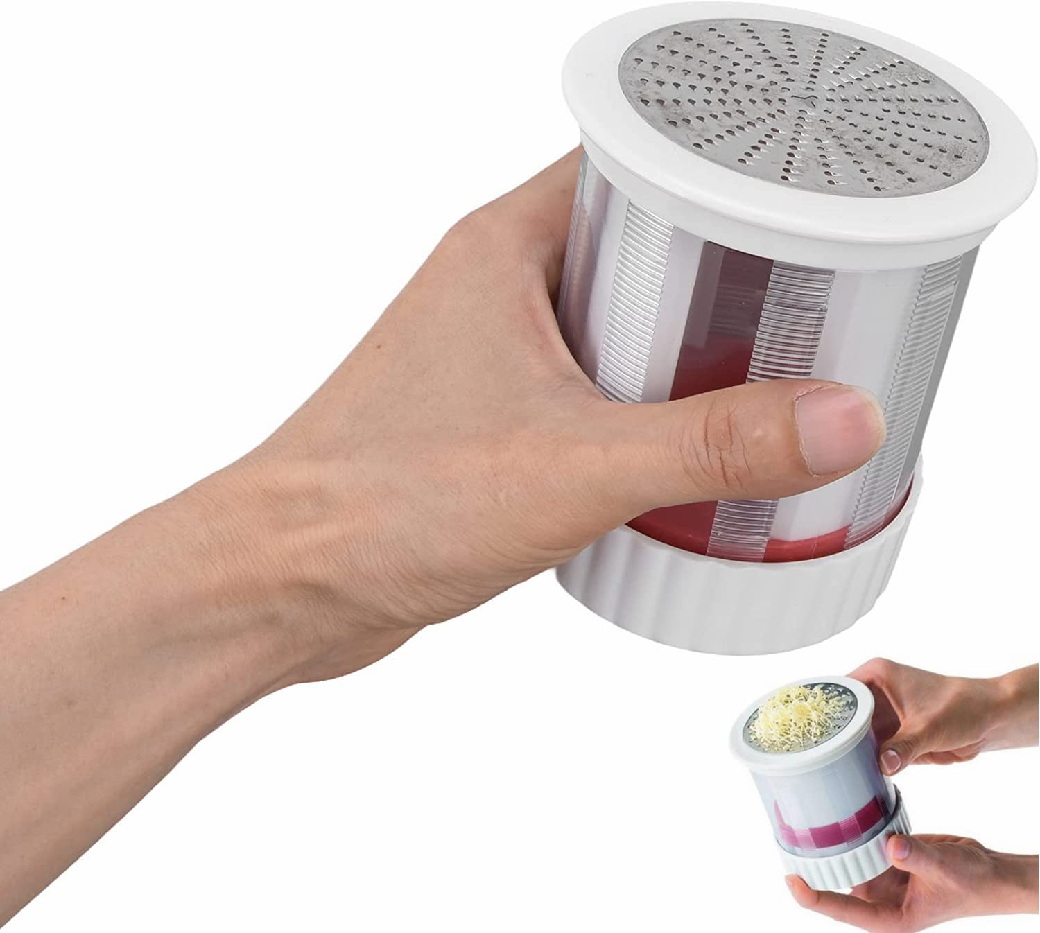 liuxingran Manual Cheese Slicer Chese Cutter Butter Gadgets Spreadable Butter Cheese Gadgets Grater Mill with Lid Butter Dispenser-1PC Fruit Shredder