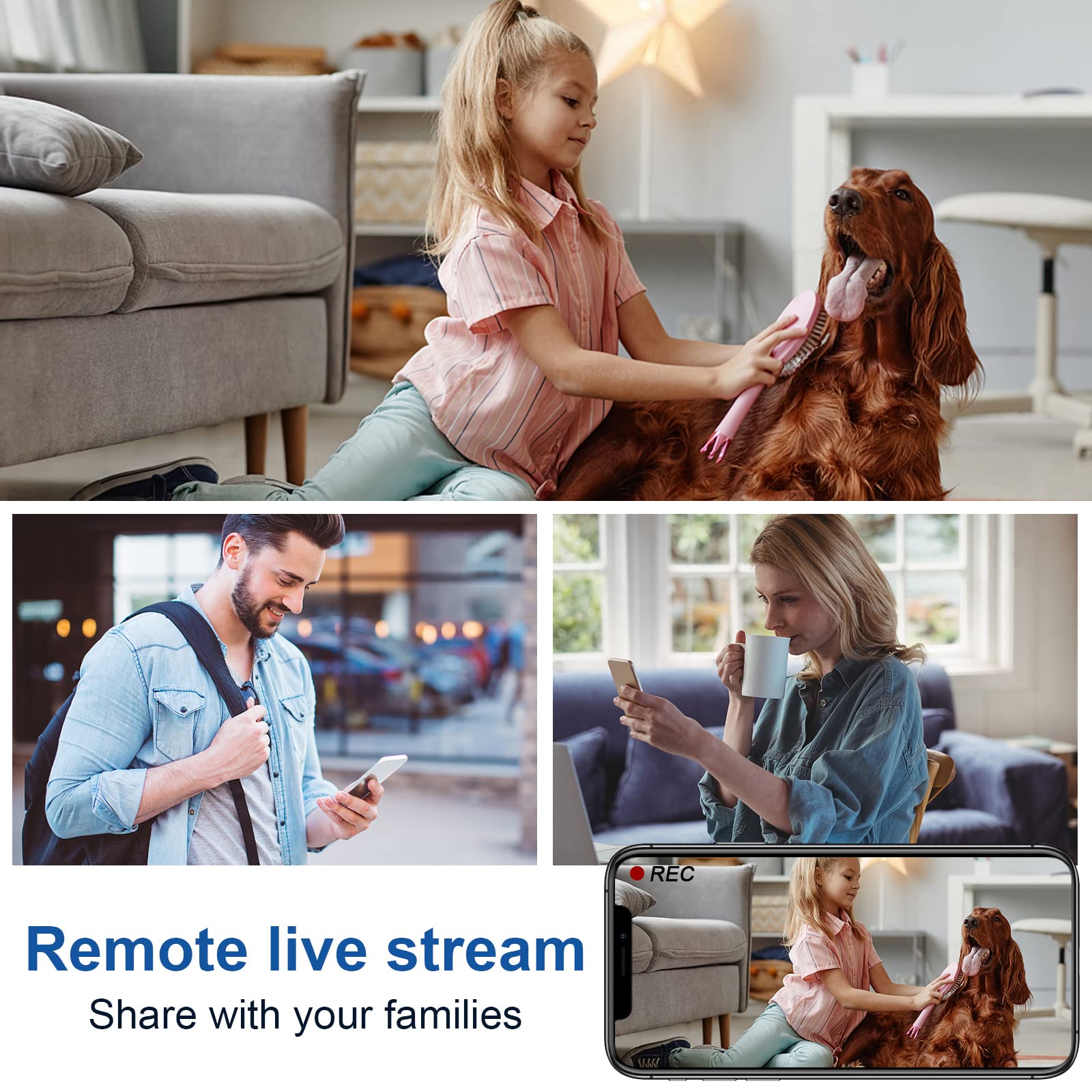lo.baby.ve Hidden Camera Picture Frame 5G & 2.4G WiFi Spy Camera Photo Frame with Remote Live Stream Security Camera for Home Office Hidden Camera for Keeping Eyes on Kids Parents Pets