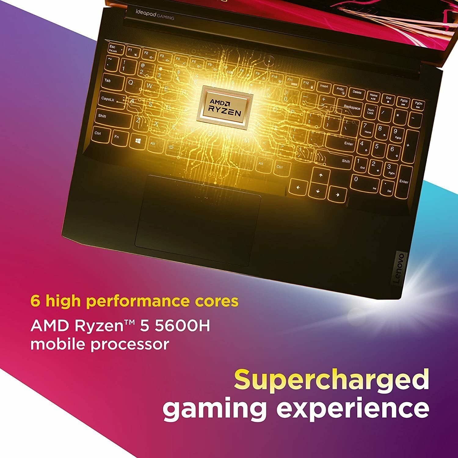 Lenovo IdeaPad 3 Gaming Laptop, NVIDIA GeForce RTX 3050Ti, Ryzen5 5600H, 15.6" 120Hz FHD, Backlit Keyboard, Wi-Fi 6, Type-C, Webcam+Privacy Shutter, HDMI Cable (32GB RAM | 1TB PCIe SSD)