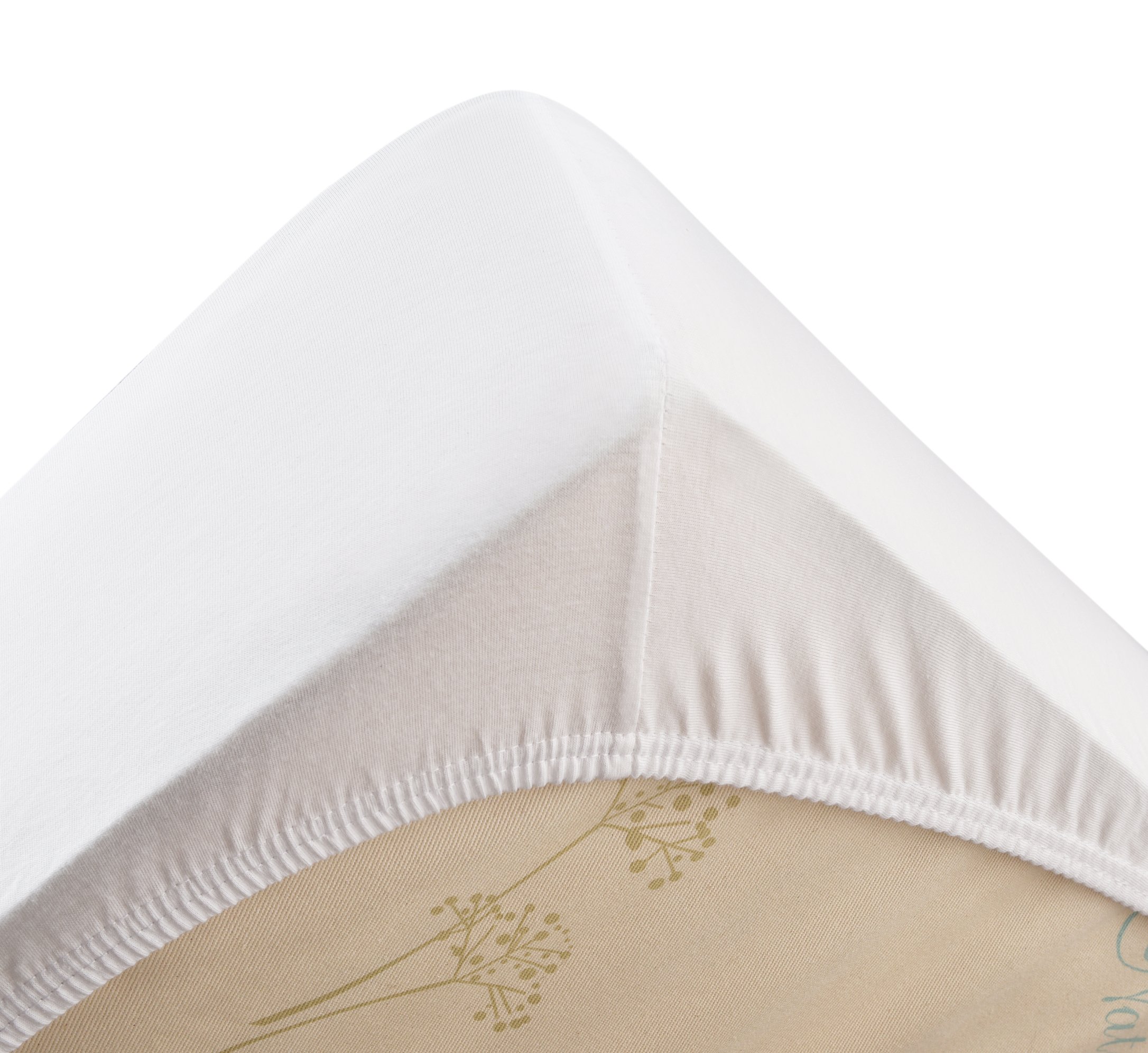 Natemia Waterproof Baby Crib Mattress Protector, Ultra-Soft 100% Cotton-Top Fitted Mattress Pad, 52βx28β
