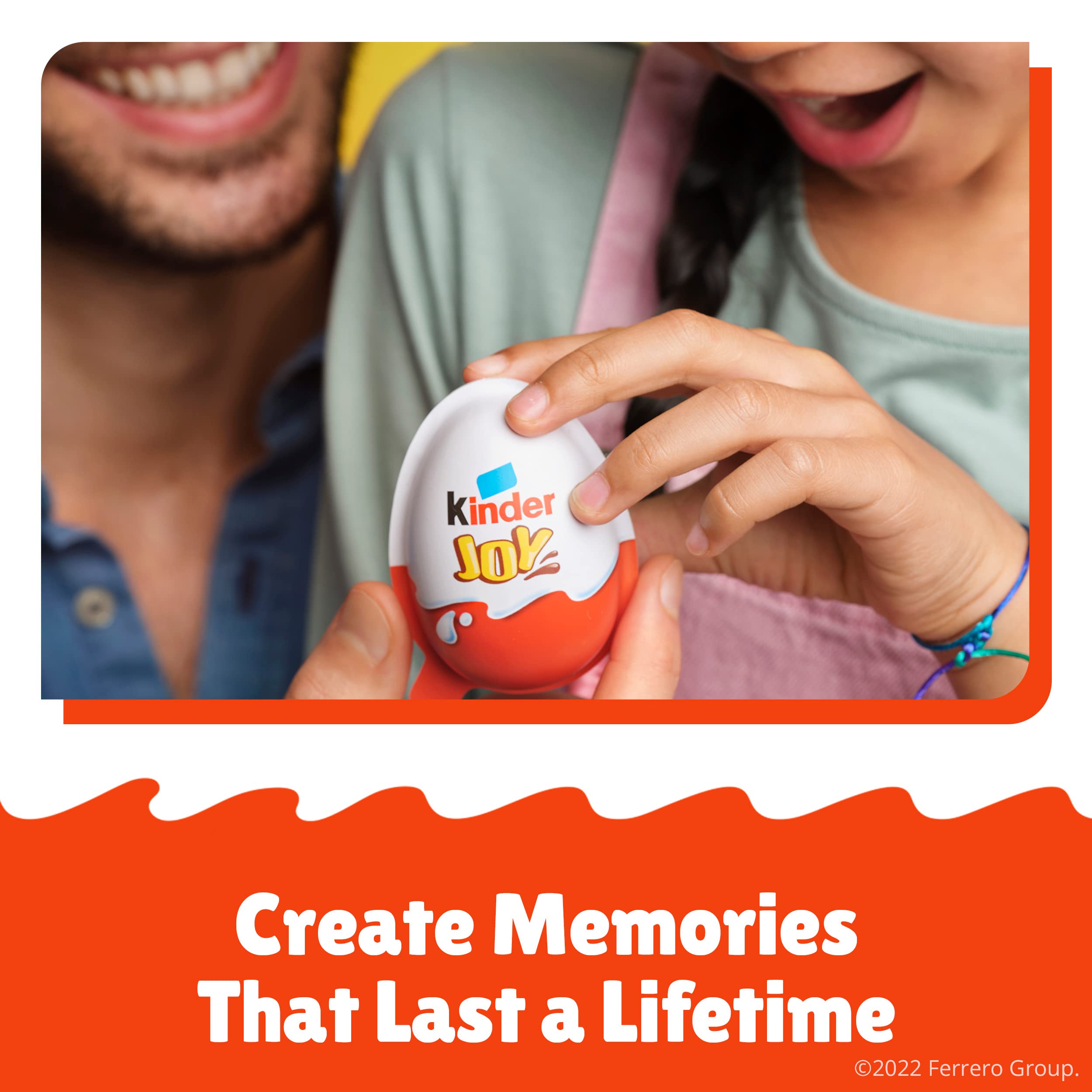 Kinder Joy Eggs, 3 Count, Treat Plus Toy, Sweet Cream and Chocolatey Wafers, Includes Unicorn Plush, 2.1 Oz