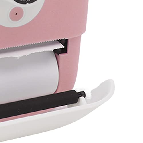 jerss Childrens Digital Camera 6 Filter Effects Face Recognition Auto Print Digital Camera 1080P ABS Home Silicone for Children (Pink)