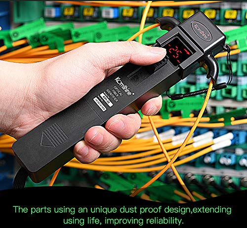 Metal Material Komshine KFI-35 Fiber Optic Identifier Break Checker Get Fast 800-1700nm with 4 Adapters