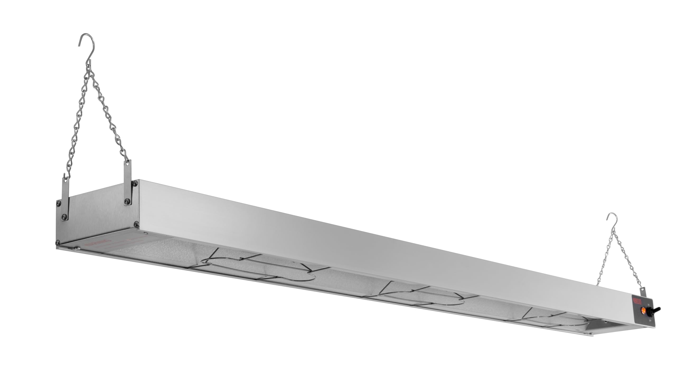 Kratos 28W-209 Commercial Electric Strip Warmer, 60" Long, Hardwired, 120V, 1400 Watts. Overhead Food Strip Heater