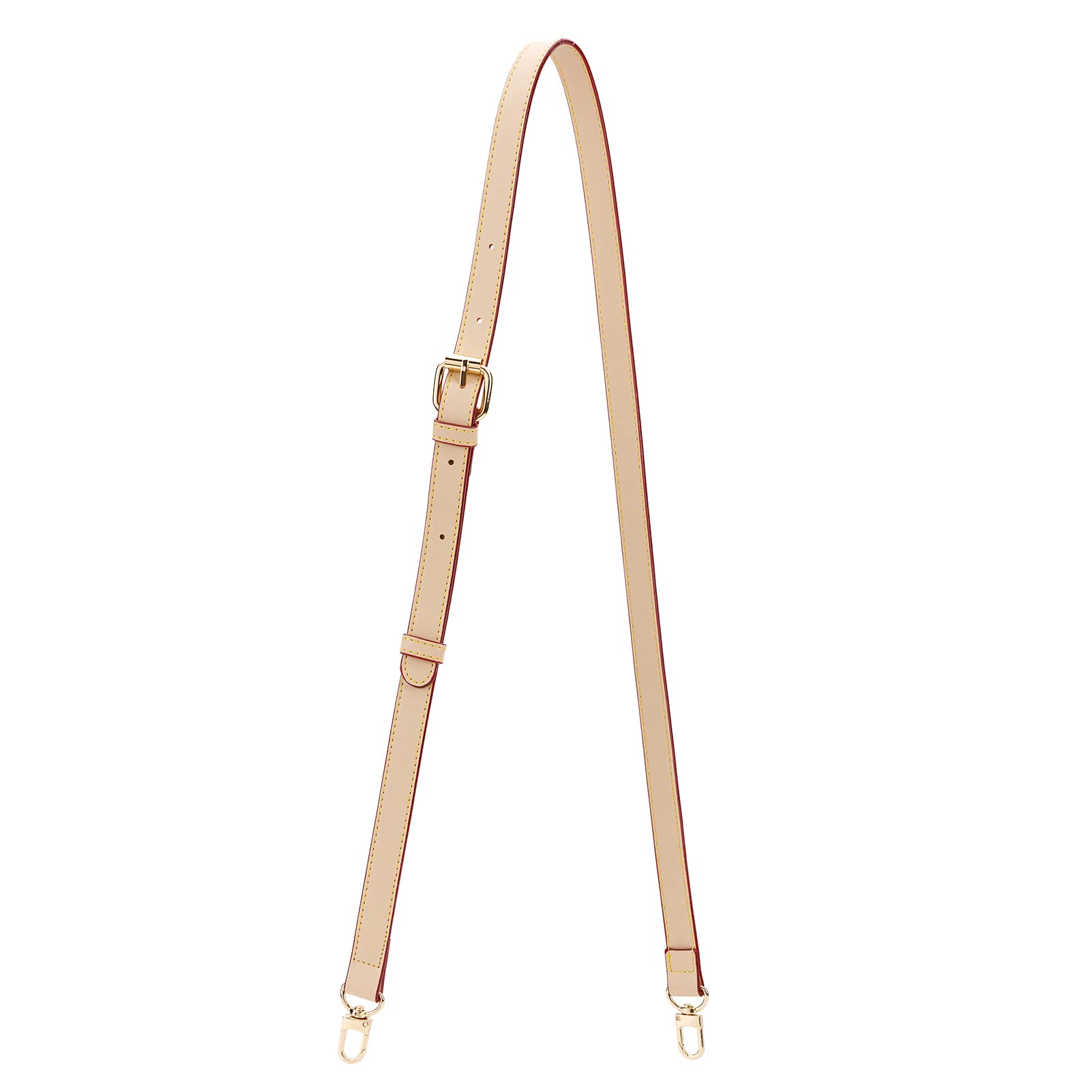 Leather Purse Strap Replacement for Handbags Speedy Nano Messenger Bag Small Pochette, Adjustable Crossbody Shoulder Strap for Bags - Beige