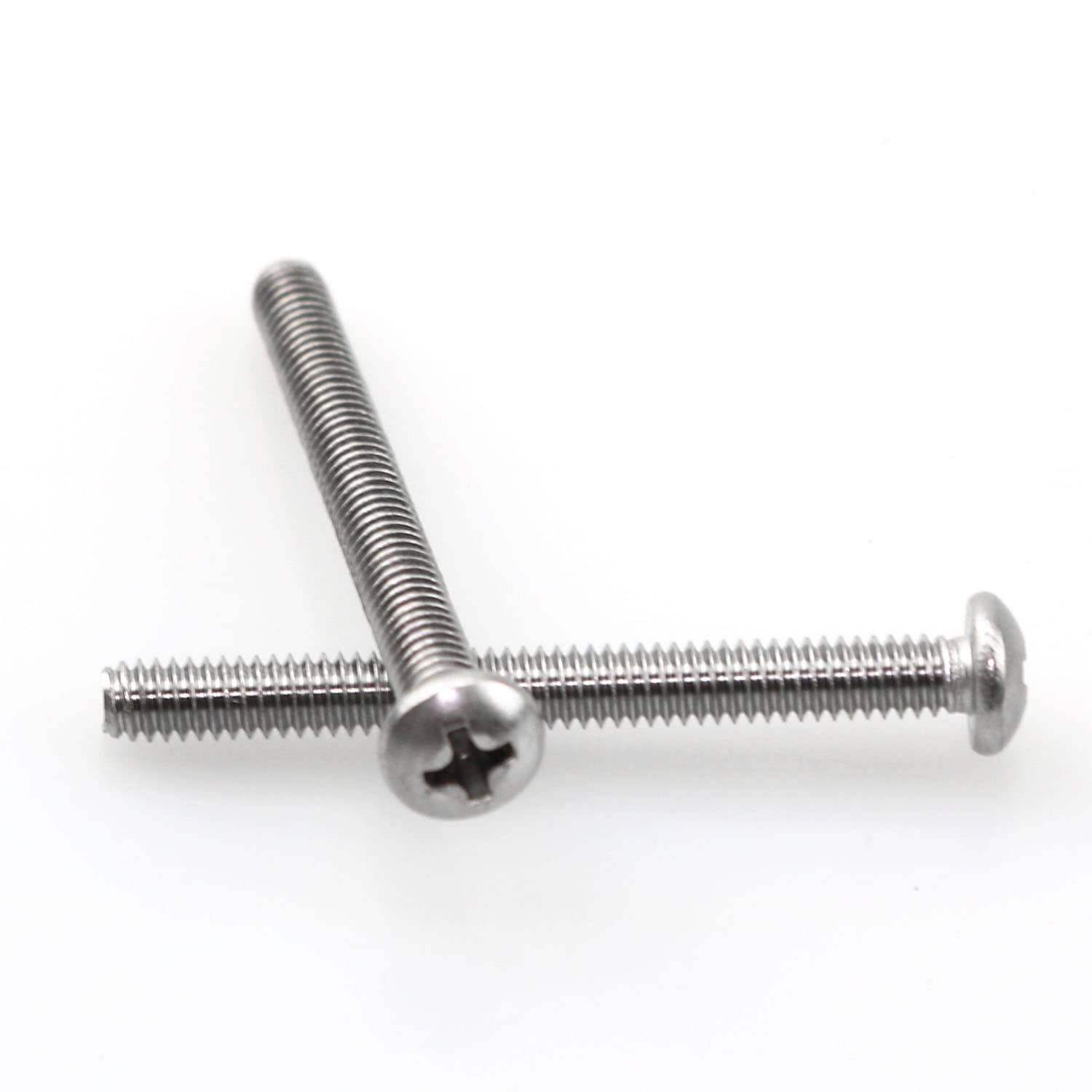 MEETOOT 35pcs #8-32 x 1-5/8inches Machine Screws Cross Recessed Pan Head Machine Screws Phillips Screws for Cabinet Drawer Knob Pull Handles