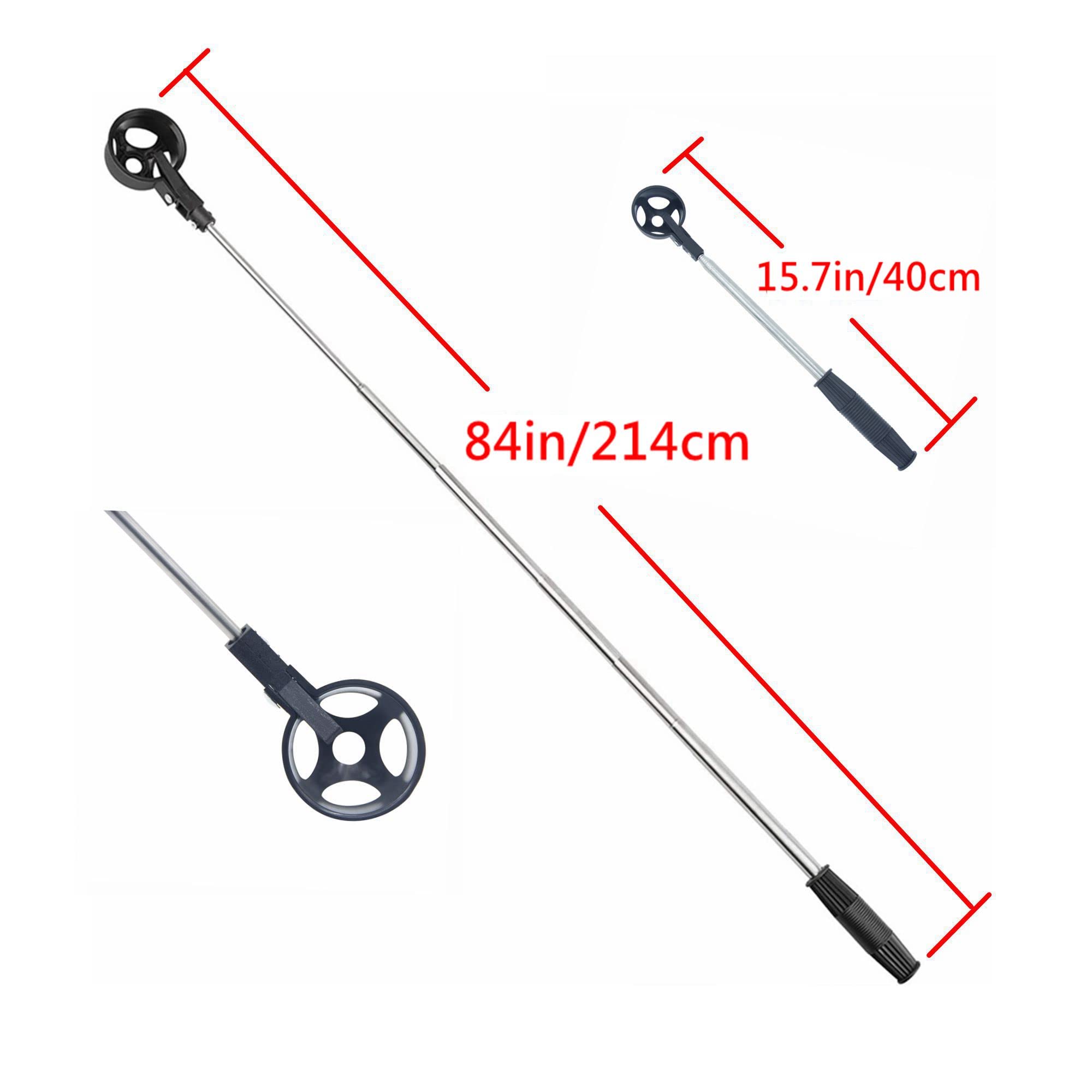 KingWei Golf Ball Retriever with 2pcs 3-Prong Pick Up Golf Ball Grabber,Stainless Golf Ball Retriever Grabber Telescopic Extendable Golf for Golf Accessories Golf Gift