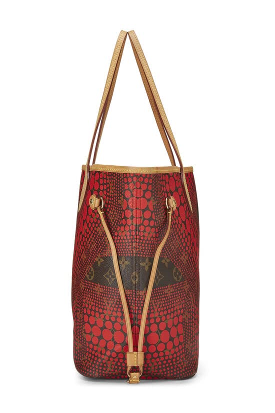 Louis Vuitton, Pre-Loved Yayoi Kusama x Red Monogram Dots Infinity Neverfull MM, Red