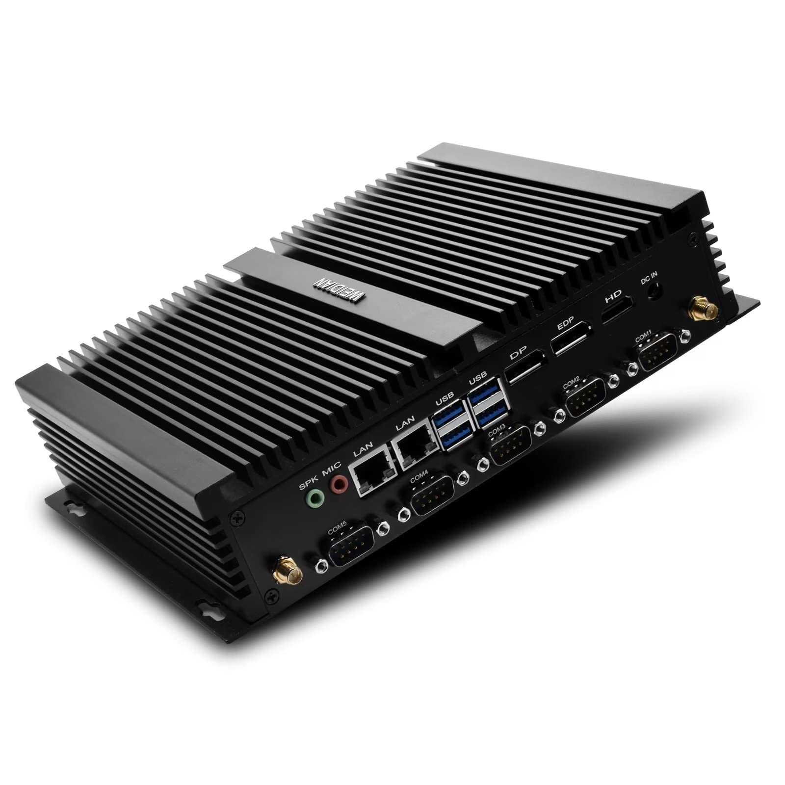 Mini Desktop Computer, Core i7-8550U, 32GB DDR4 RAM 1TB SSD, 4K@60Hz Triple Display HDMI, DP, EDP, Dual Gigabit Ethernet, 4USB2.0, 4USB3.0, 6RS232 COM, LPT port, Dual Band WiFi, Bluetooth4.2, Win11