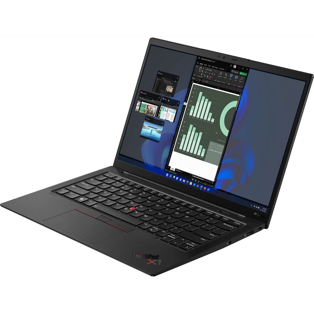 Lenovo 2022 ThinkPad X1 Carbon Gen 10 Laptop 14" WUXGA IPS 12th Intel i7-1260P 12-Core Iris Xe Graphics 16GB LPDDR5 1TB SSD Backlit KB FP Reader Thunderbolt 4 WiFi 6E Windows 11 Pro w/ RATZK 32GB USB