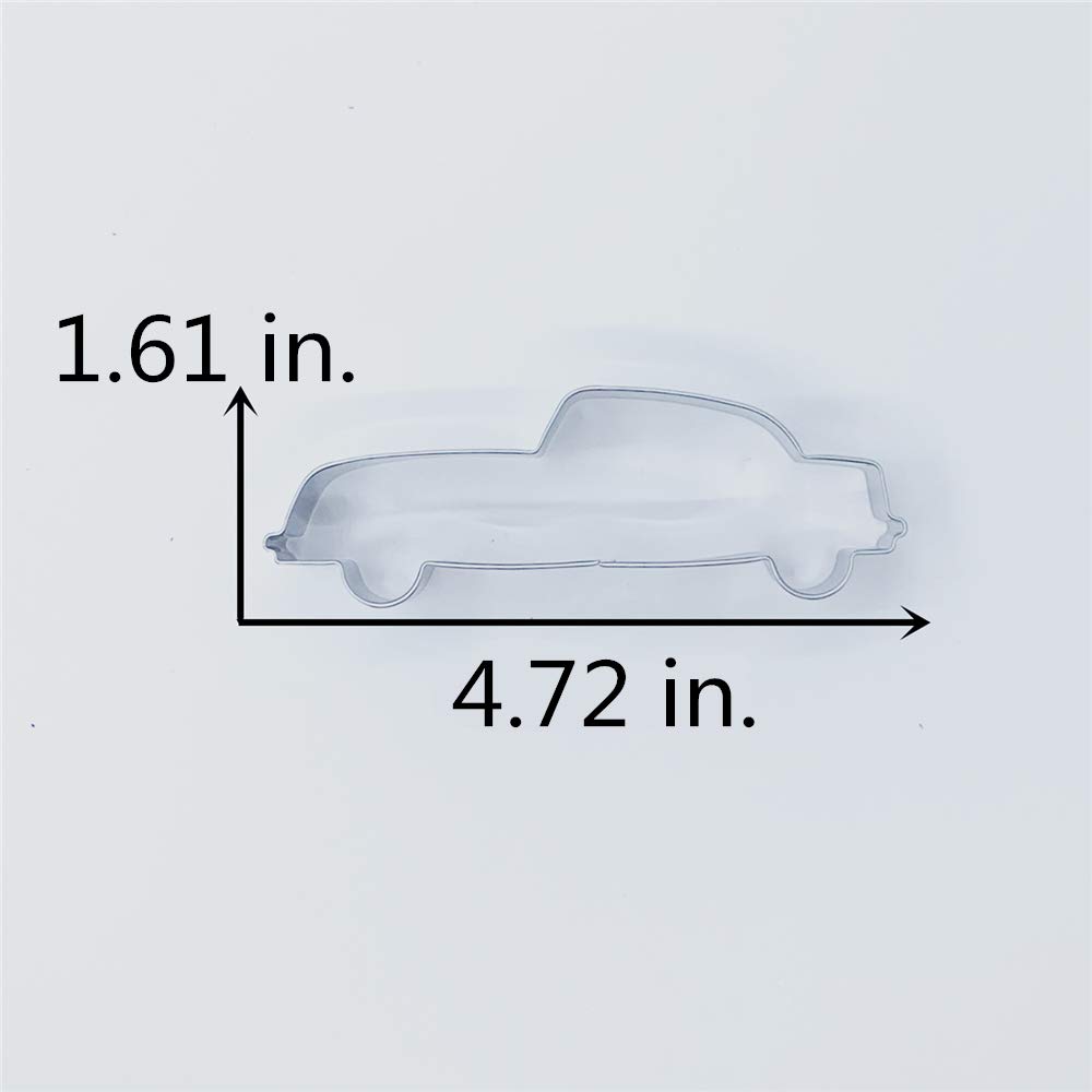 LILIAO Beat-up Car Cookie Cutter - 4.7 x 1.6 inches - Stainless Steel