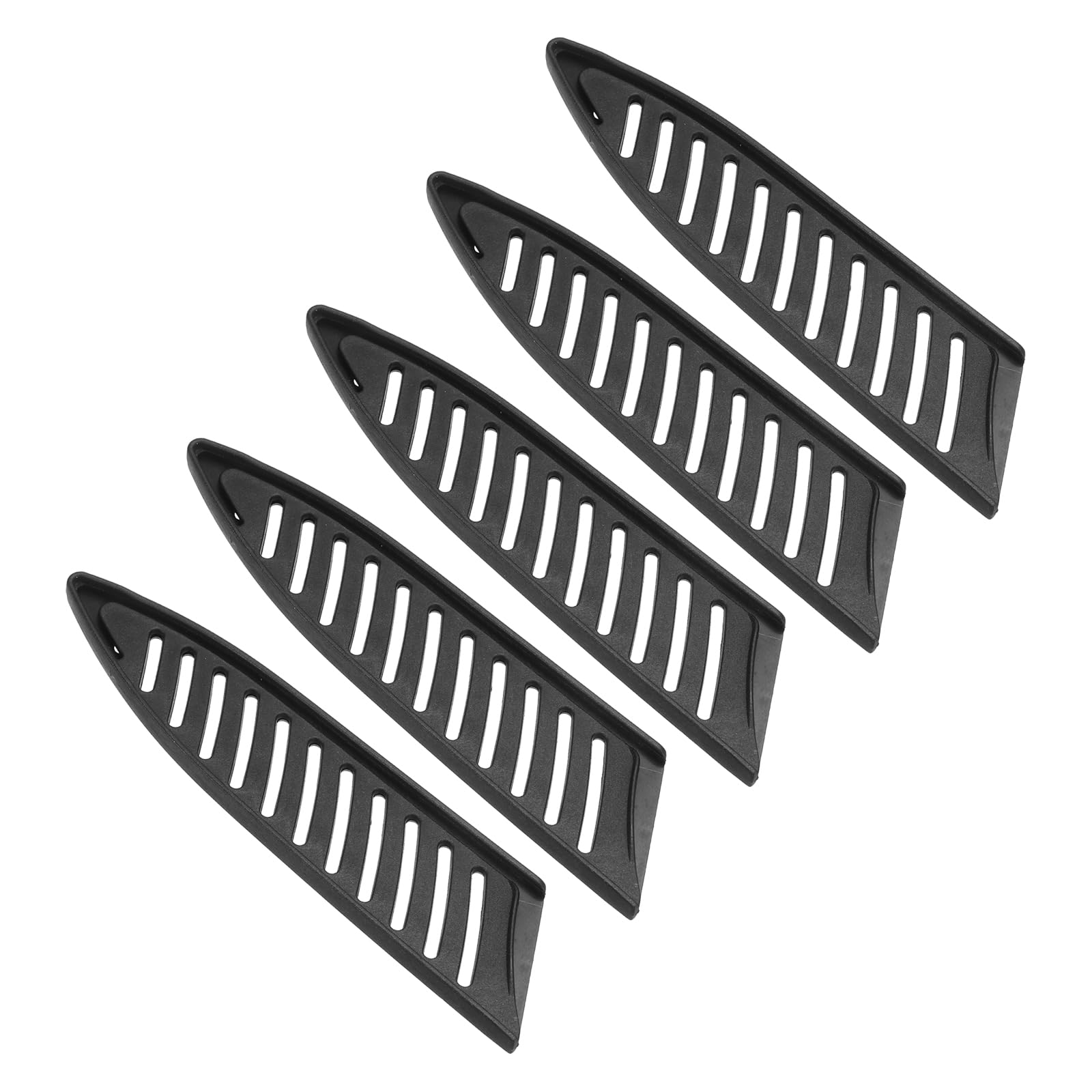 PATIKIL PP Safety Knife Cover Sleeves for 5" Ceramic Knife, 5 Pack Knives Edge Guard Blade Protector Universal Knife Sheath for Kitchen Chef Knife, Black
