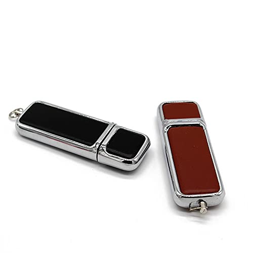 n/a Real Capacity Usb2.0 Creative Leather 64GB USB Flash Drive 4GB 8GB 16G 32GB Pen Drive ( Color : Black , Size : 64GB )
