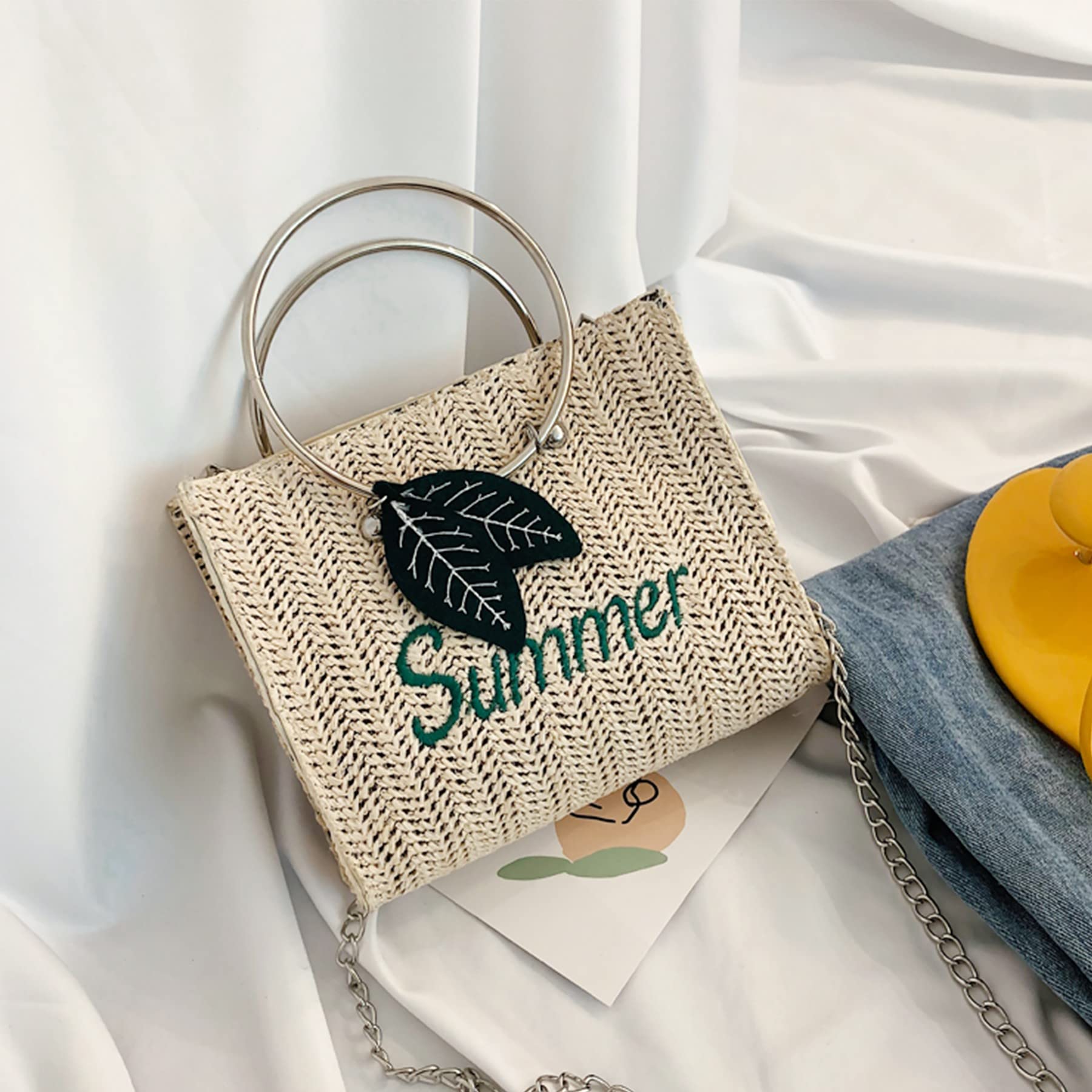 Larcenciel Chic Top-Handle Bag - Upgrade Your Summer Style - Perfect for Beach, Travel, and Daily Life