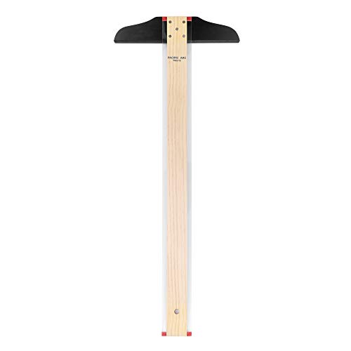 Pacific Arc 36 Inch T Square, Traditional Maple Blade with Acrylic Edge