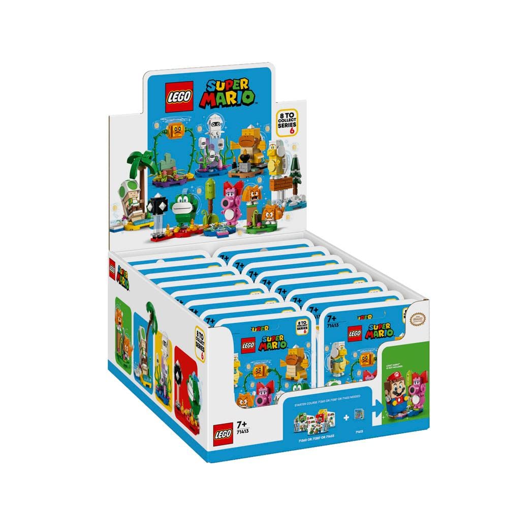 LEGO Super Mario Character Packs β Series 6 71413, Collectible Mystery Toy Figures for Kids, Combine with Starter Course Playset for Extra Play