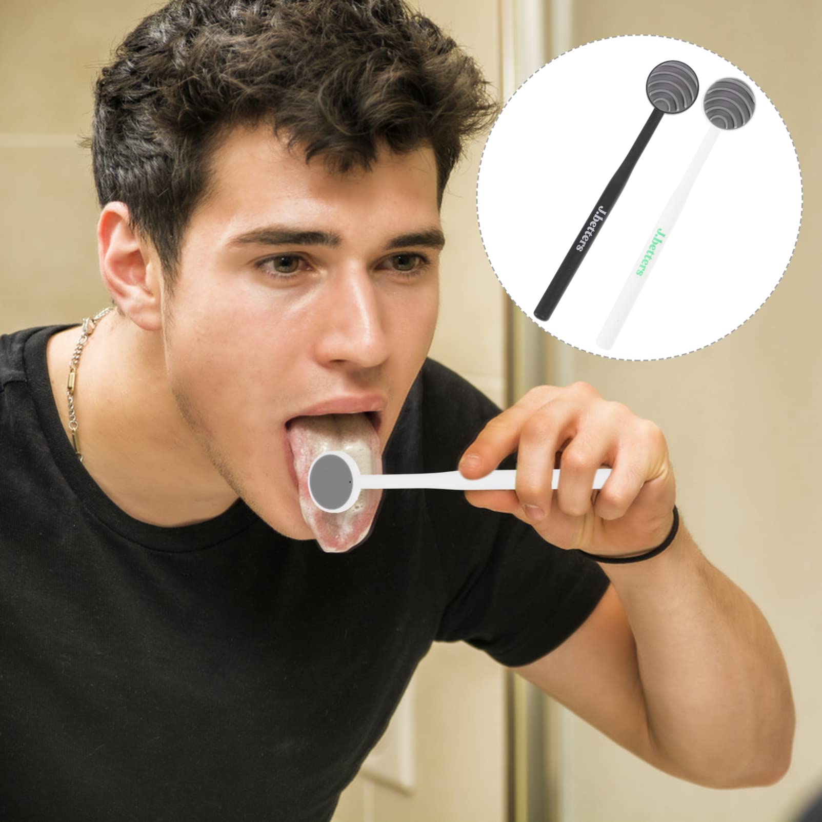 Multipurpose Tool Tools Tools Tools Tongue Brush 2pcs Tongue Scraper Portable Tongue Cleaners Ultra- Soft Tongue Scrap Cleaning Tools Help Fight Bad Breath Multitools