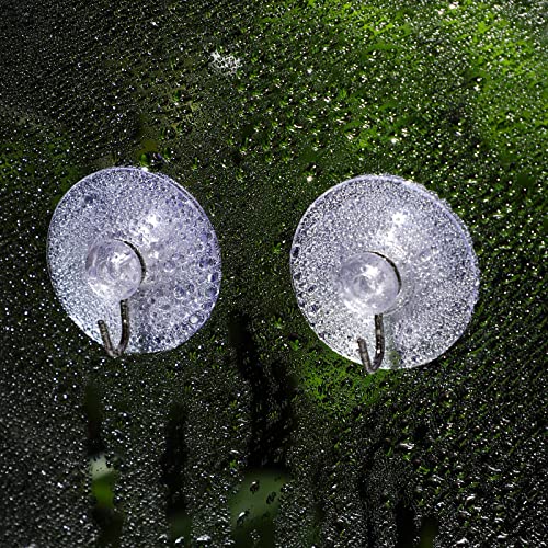 Mudder Suction Cup Hooks Wall Hooks, Home Kitchen Bathroom Wall Window Towel Robe Hangers, Utility Hooks Hangers, Home Hanging Organizer Supplies, Use on Smooth Surface (80 Pieces, 45 mm)