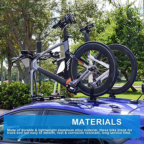 MACIMO Versatile Front Fork Mount Block,Quick Release Thru Axle Road Bicycle Bracket Adapters for Truck/Trailer/Bikes