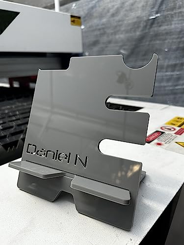 Multi-purpose Desktop Stand For Phone, Watch, & Keys, Handcrafted With Premium Acrylic, Laser-Cut, Compact 8x7", Phone & Watch Charging Station, Gift Versatile Desk Organiser, Easy Assembling