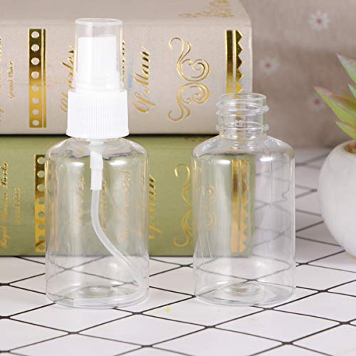 LEUYA 5pcs Fine Mist Sprayer Bottles Refillable Empty Small Spray Bottles Container Makeup Cosmetic Atomizers for Hand Cleaning Essential Oils Travel Perfumes Small