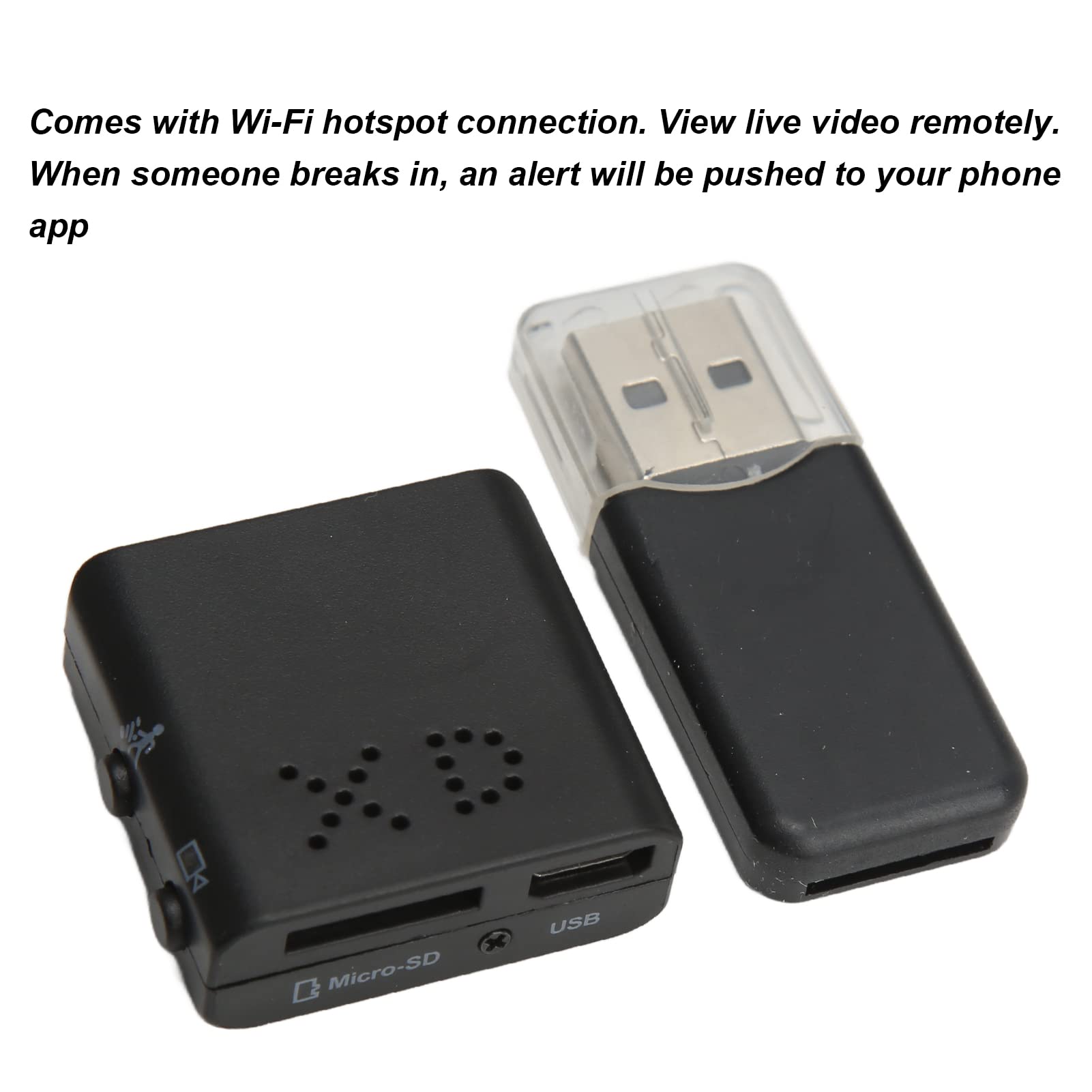 Mini Video Camera, 1080P High Definition Night Vision Security Camcorder, Motion Detection Camera with Loop Recording for Home, Office, Car