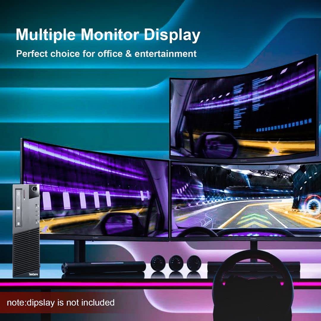 Lenovo ThinkCentre M83 SFF Computers Intel Core i5-4570 Refurbished Desktop,16GB RAM, 500GB HDD, DVD, AC WiFi 5, Windows 10 Pro (Renewed)