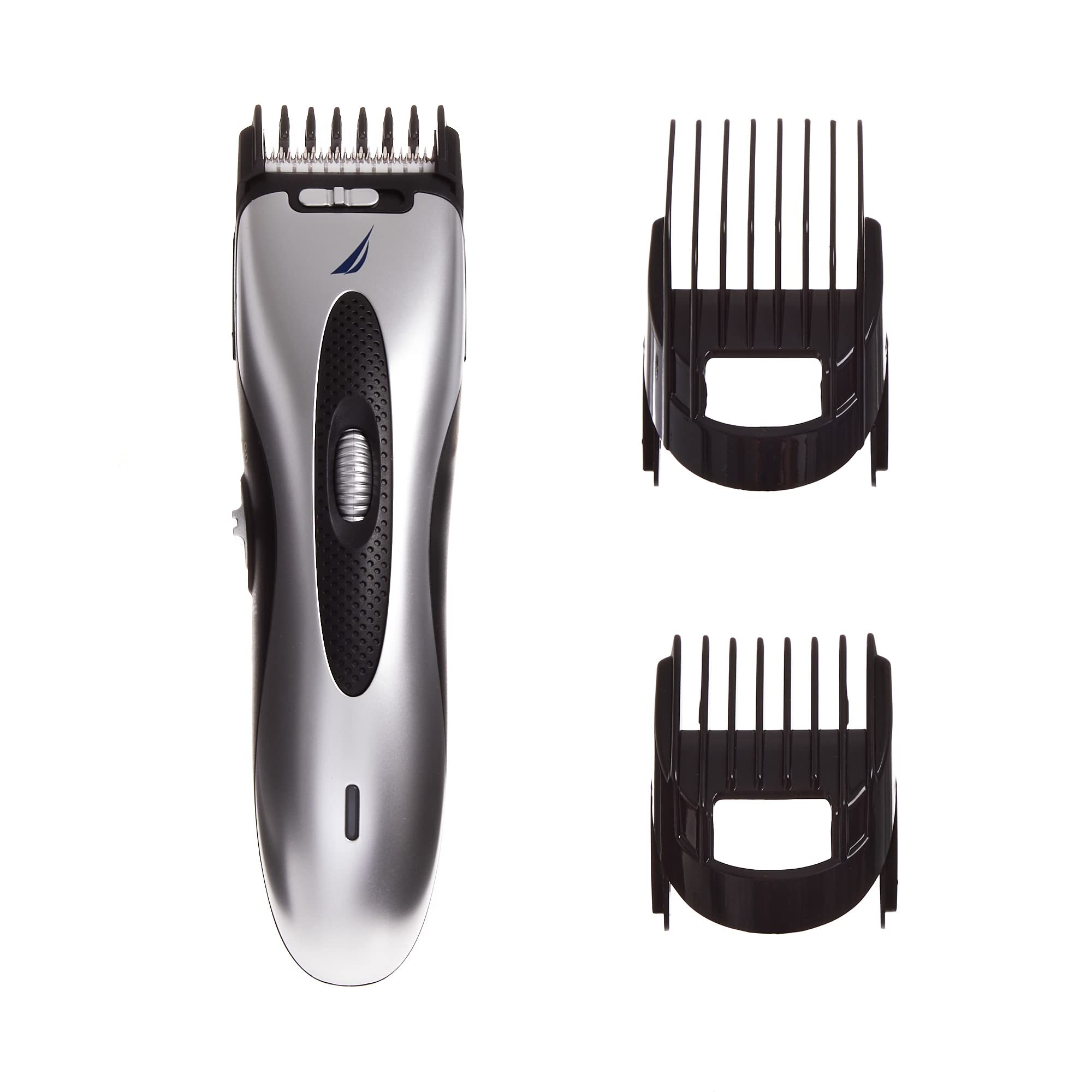 Nautica Men's Grooming Professional Hair Trimmer for Face & Hair w/2 Comb Guides