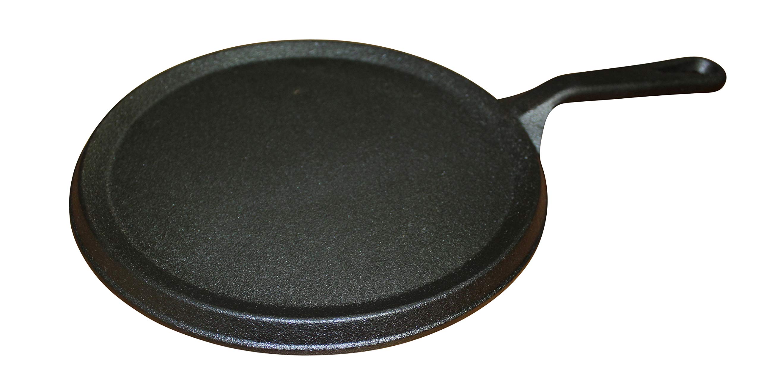 IMUSA USA Preseasoned Cast Iron Comal 9.5-Inch, Black