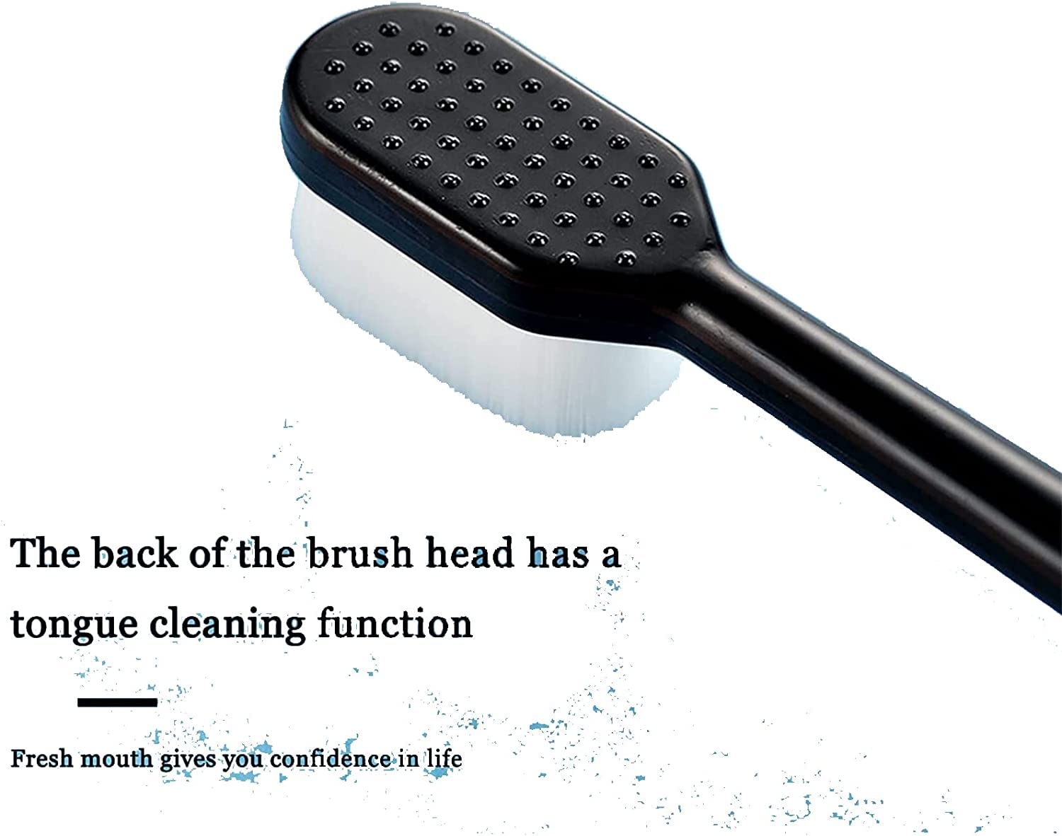 Niblido Brevi Toothbrush, Brev Nordic-Inspired Premium Nano Toothbrush, Extra Soft Toothbrush with 20000 Soft Bristles, for Protect Sensitive Gums and Teeth (2PC, Flat Bristle)