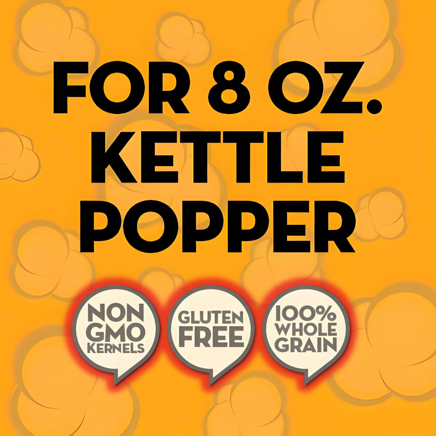 JOLLY TIME All in One Popcorn Kit, Portion Packets with Kernels, Oil and Salt for Movie Theater or Air Popper Machines (24 pack, 8oz Kettle)