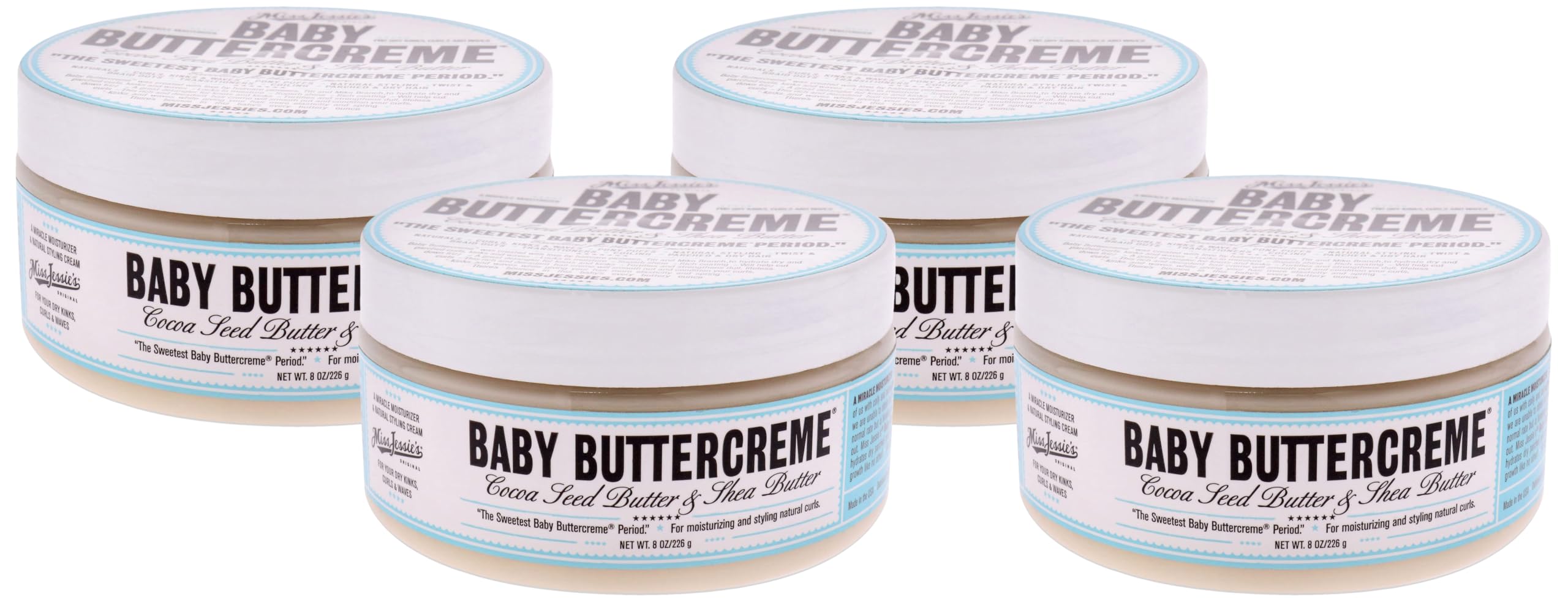 Miss Jessie's Baby Buttercreme Unisex Cream 8 oz (Pack of 4)