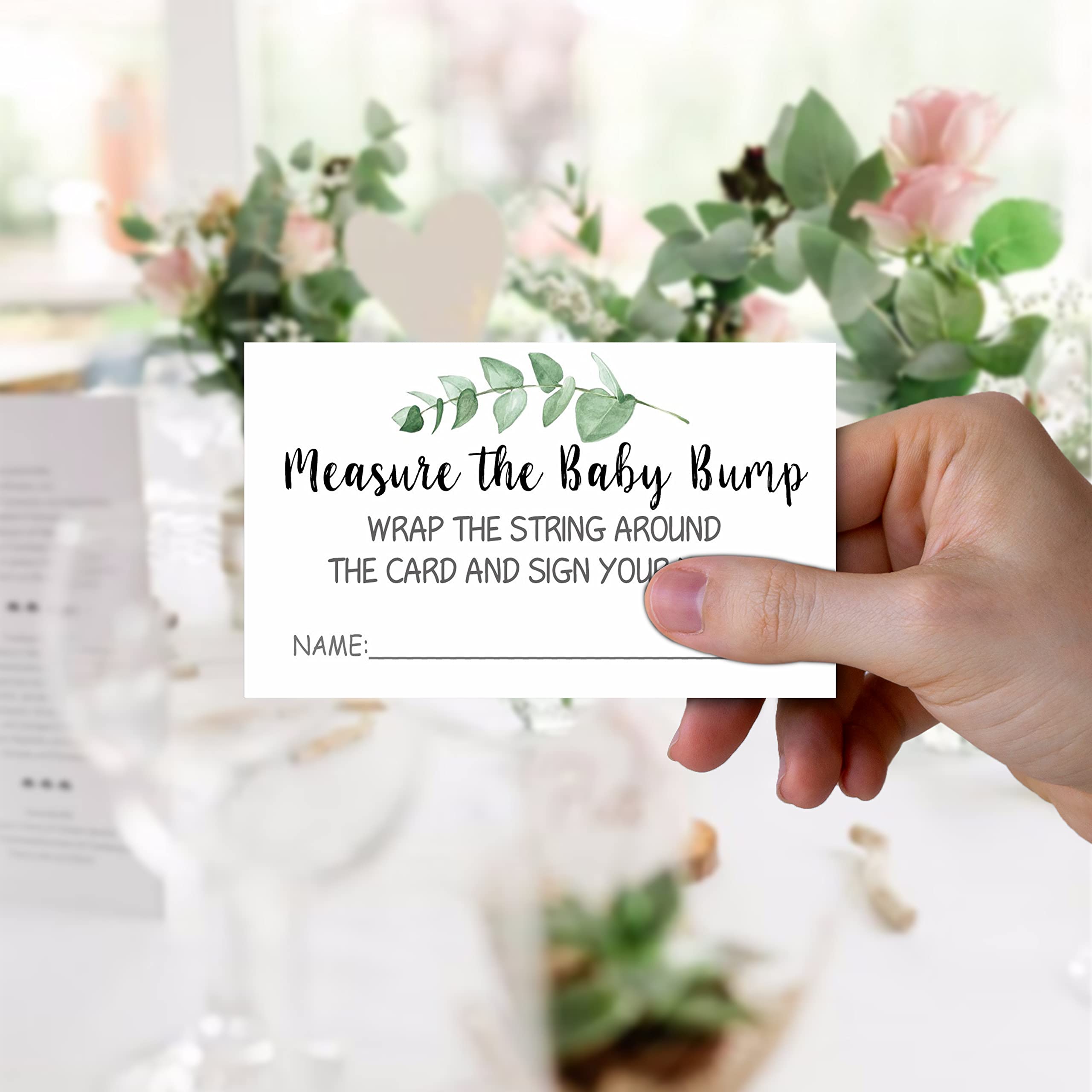 mermermu Eucalyptus Theme 1 Sign & 50 Guess Cards Kit