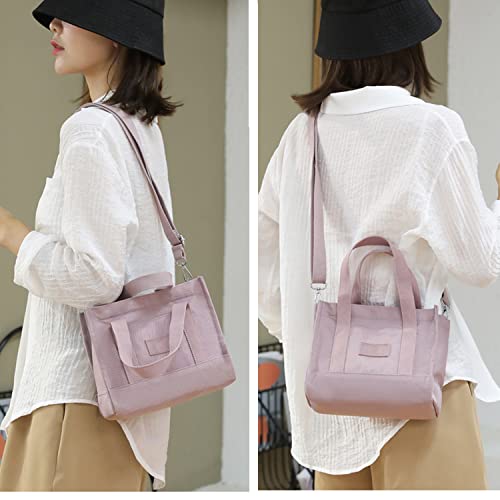 MINKARS Small Tote Bag for Women Nylon Crossbody Purse Mini bag, Sky Blue 9β