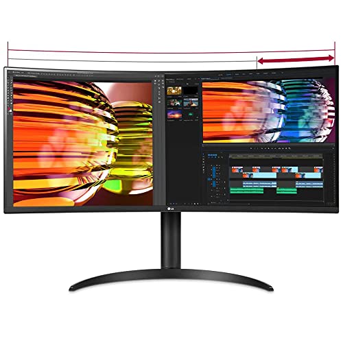 LG 34WP75C-B 34" Curved UltraWide QHD Monitor with AMD FreeSync Bundle with Elite Suite 18 Software + 2 Year Protection Warranty