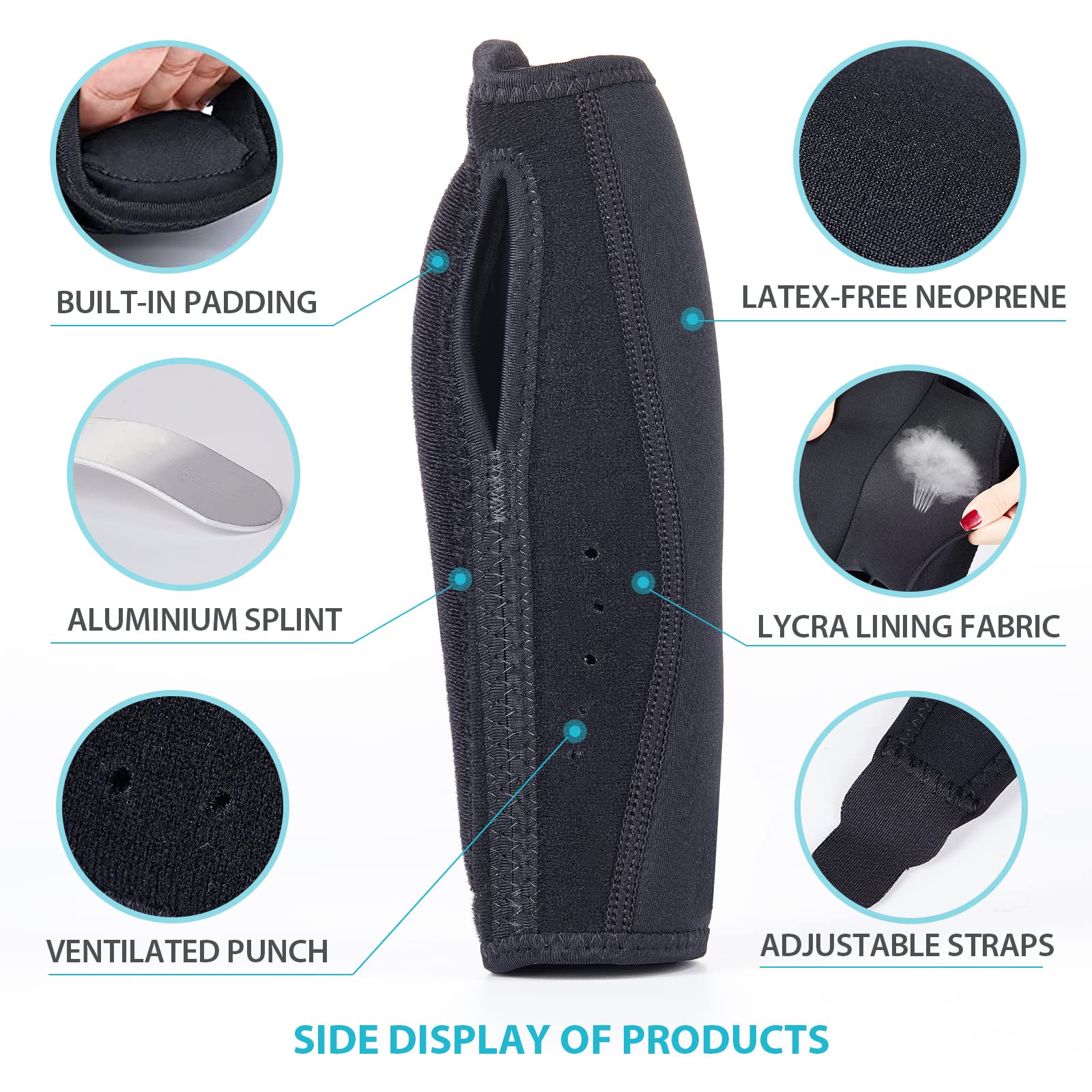 KD Carpal Tunnel Wrist Brace: Night Wrist Sleep Support Brace Relief for Tendonitis, Arthritis Pain, Latex-free Hand Brace Wrist Splint, Fits Left or Right