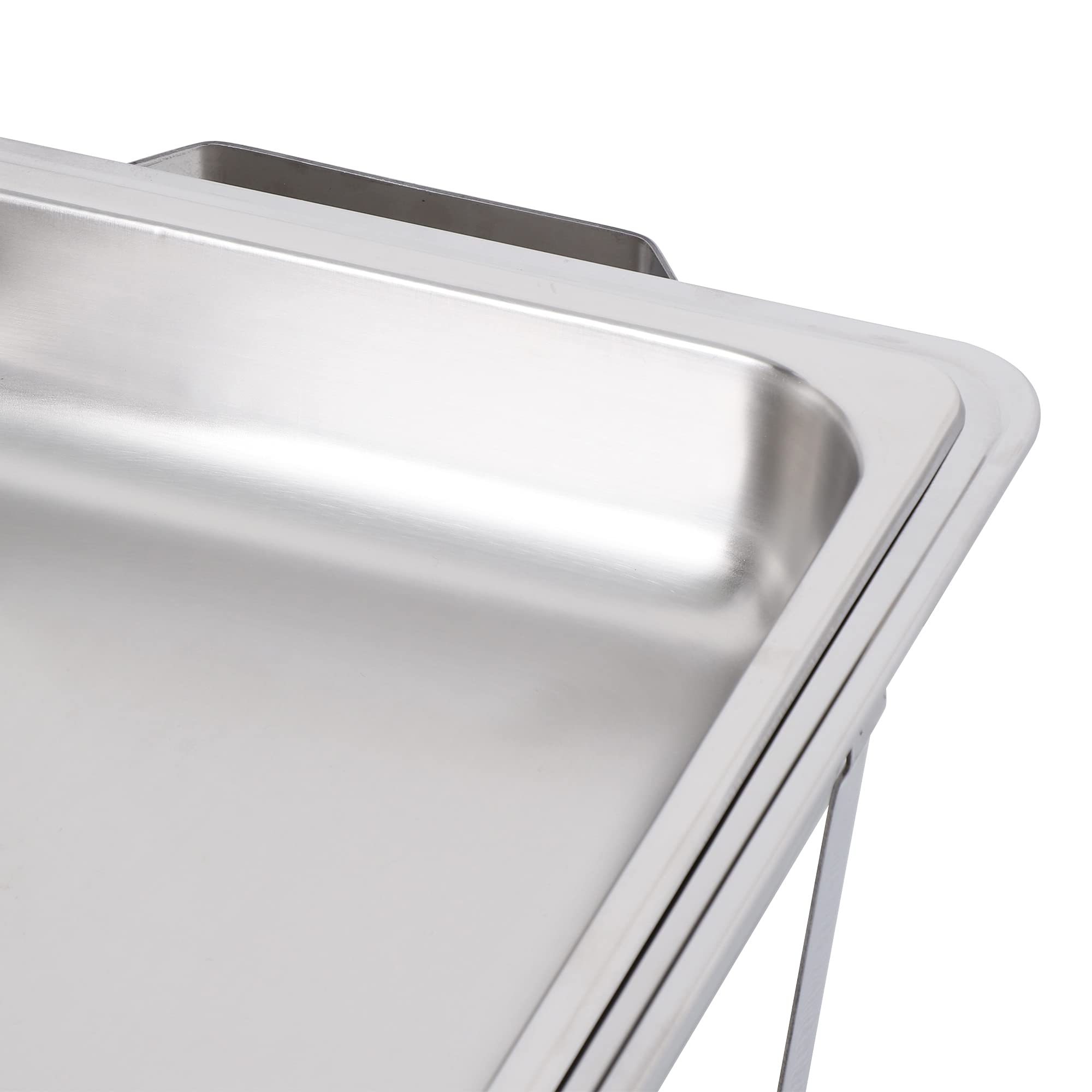 LEMY 8 Qt Stainless Steel Chafer Chafing Dishes Full Size Chafer for Catering Buffet Warmer Tray Kitchen Party Dining (2 Packs)