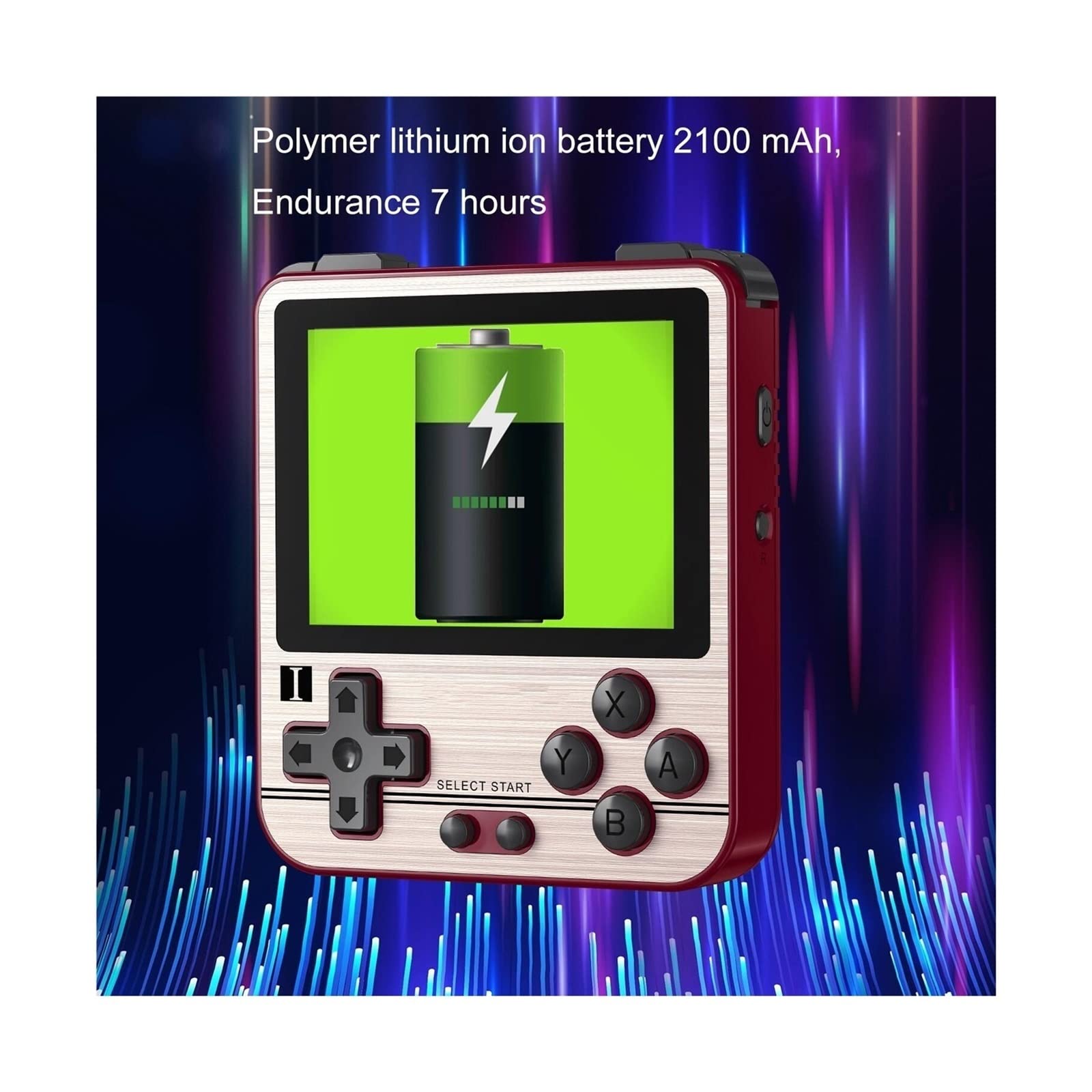 LEDFON Retro Game RG280V 2.8" IPS Screen Handheld Game Player Open Source 64Bit Portable Retro Mini Video Gaming Console 64G 5000 Games (Size : 80G with Bag, Color : RG280V Golden)