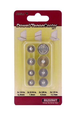 Milescraft 5343 8pc. Drill Center for Dowel and Tenon