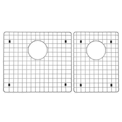 Miligoré 33" x 21" x 10" Deep Double Bowl (60/40 Split) Farmhouse Apron Zero Radius 16-Gauge Stainless Steel Kitchen Sink - Includes Drains/Grids