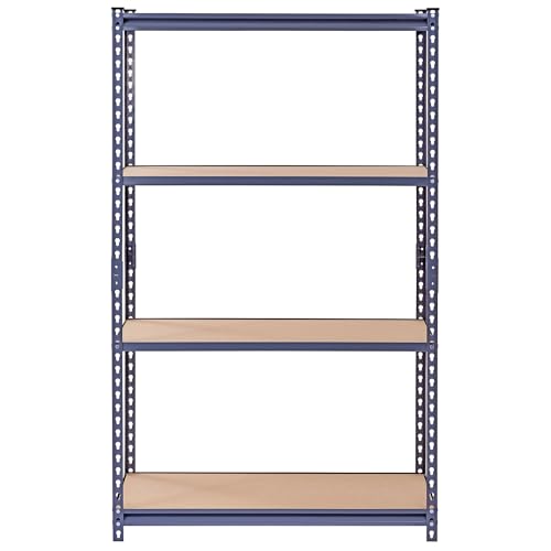 Muscle Rack UR361860-P 4-Tier Steel Shelving Unit 36" Wx18 Dx60 H in Gray