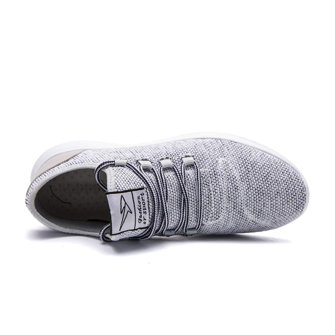 KEEZMZ Men's Running Shoes Fashion Breathable Sneakers Mesh Soft Sole Casual Athletic Lightweight Gray-43