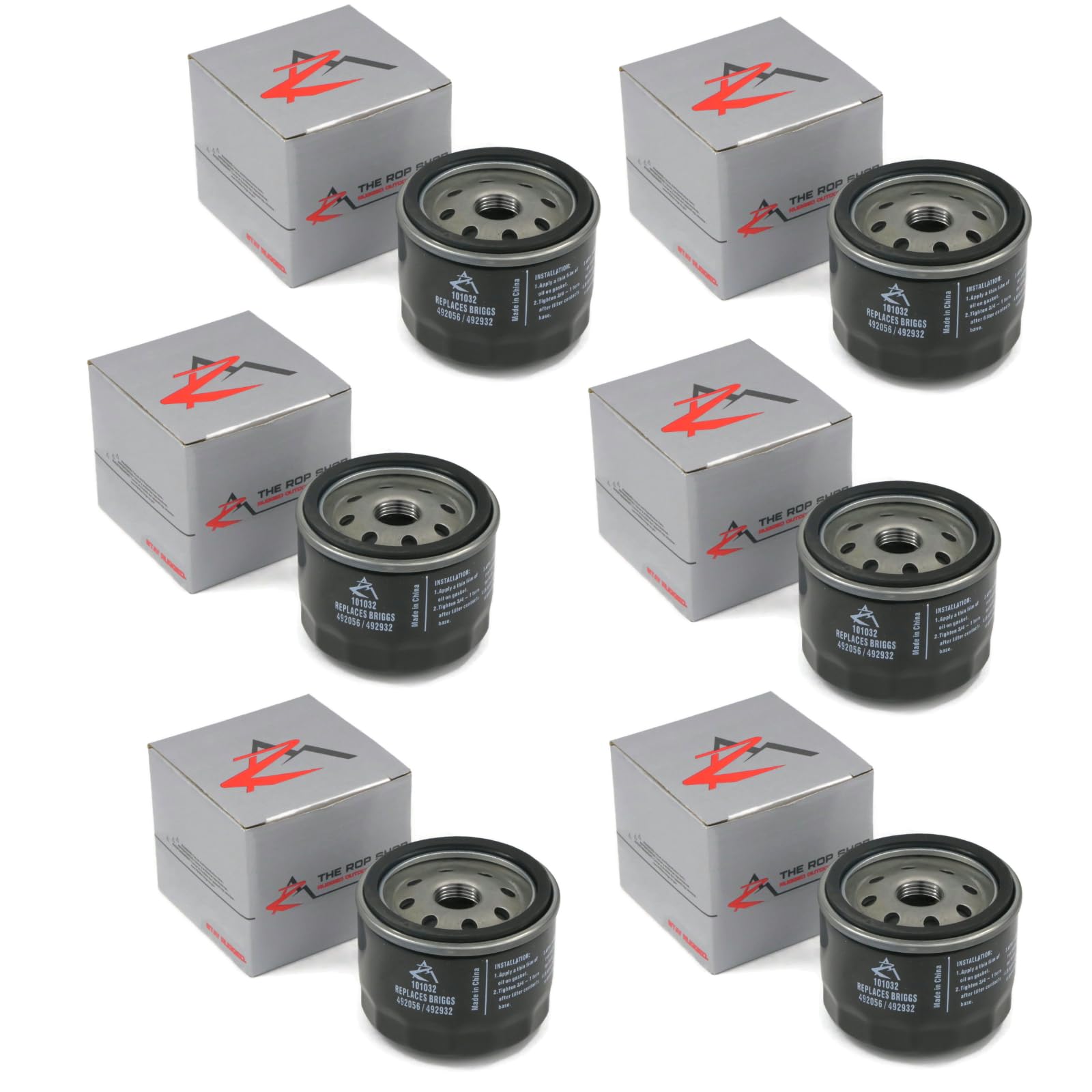 Laser Replacement for (Pack of 6) Oil Filters Ariens & Gravely 21548100, 21520800, 21551600 & Grasshopper 100803