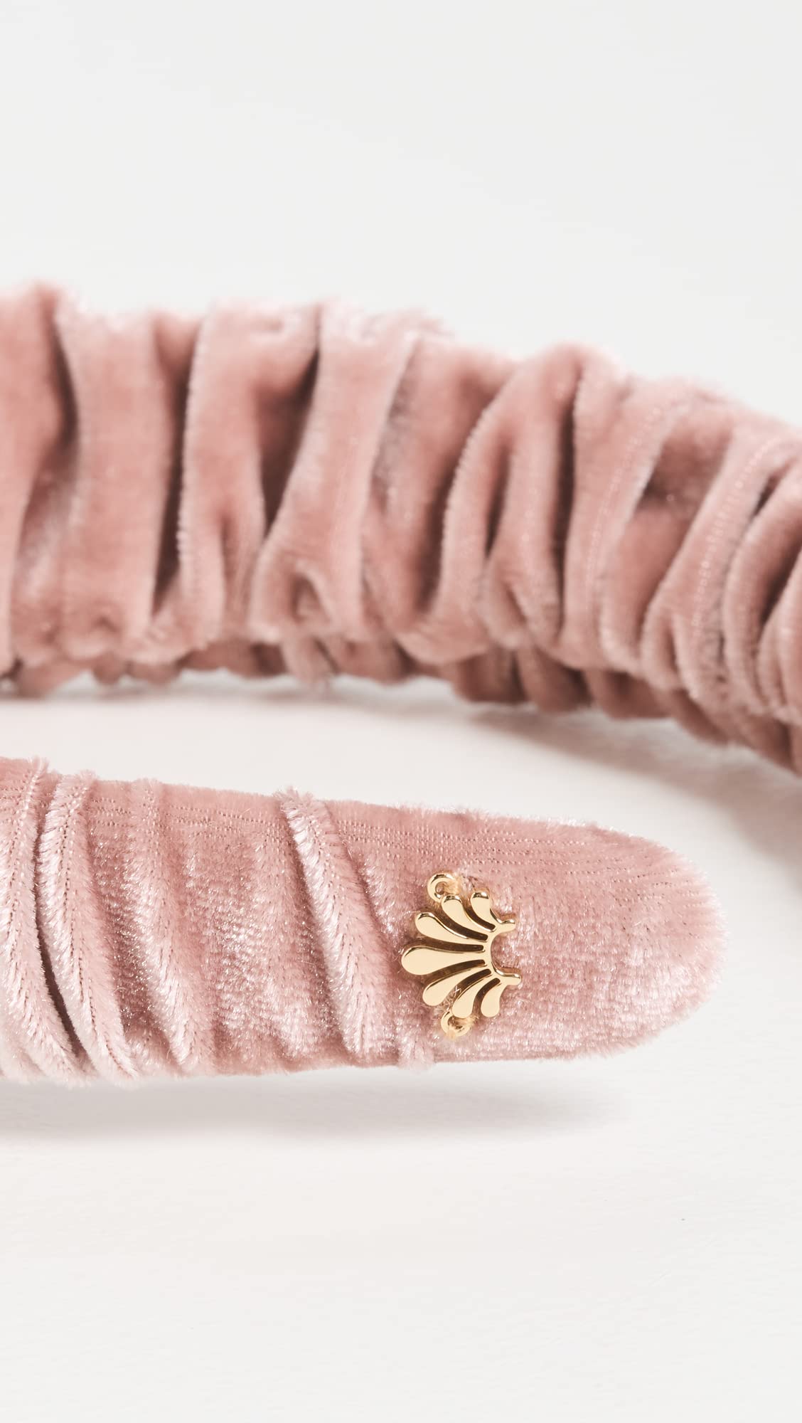 Lele Sadoughi Women's Velvet Kelly Headband, Dusty Rose, Pink, One Size