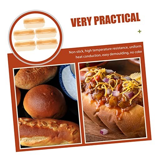 NOGRAX 3 sets Pan Bakery Supply Wooden Cake of Loaf Baking Toast Practical Kitchen Paper DIY Liner Tray Heat-resistant Household Mold Molds Rectangular Multi-use Home Food Wrapping Bread Pan