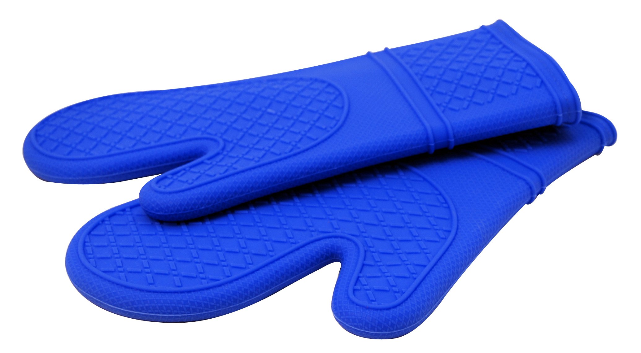 Kitchen Elements Ultra-flex Blue Silicone Padded Mitts, 2-Pack