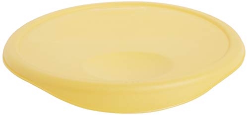 Rubbermaid Commercial Lid (Lid Only) for Round Food Storage Container, Fits 12 Qt. Containers, Yellow (FG573000YEL) (Pack of 2)