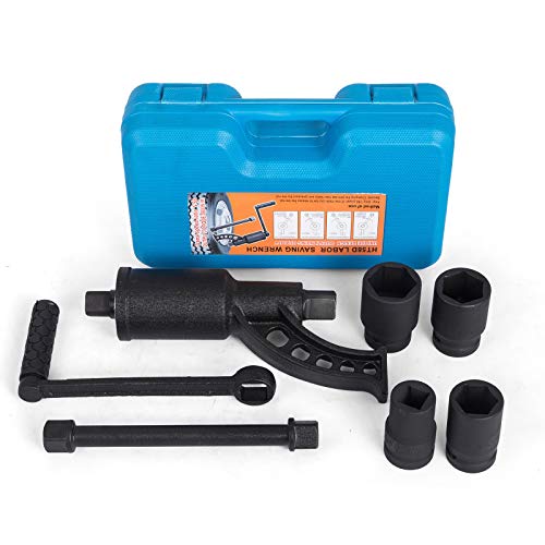 Mophorn 1:58 Torque Multiplier Wrench 5800 NM Lug Nut Wrench Set Lugnut Remover with Case Labor Saving Wrench Tool Heavy Duty Torque Multiplier Tool for Truck Trailer RV