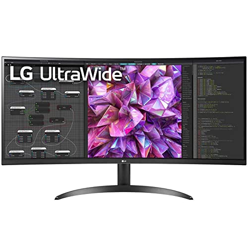 LG 34WQ60C-B 34 inch 21:9 Curved UltraWide QHD 3440 x 1440 PC Monitor 2 Pack Bundle with 2 YR CPS Enhanced Protection Pack