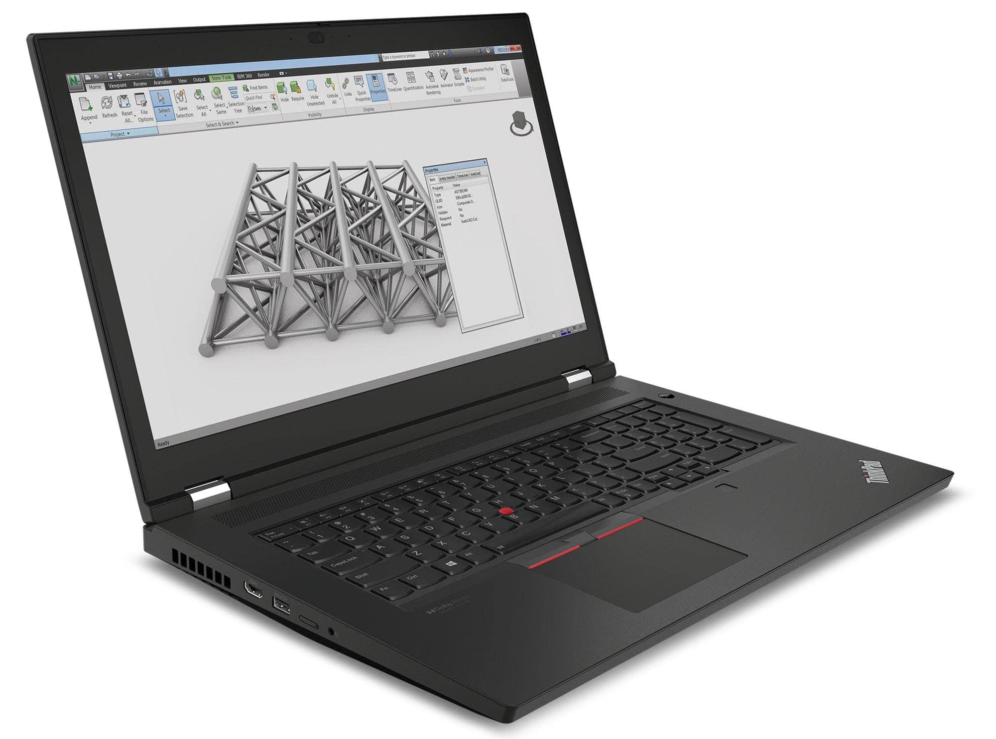 Lenovo ThinkPad P17 Gen 2 Workstation Laptop (Intel i9-11950H vPro 8-Core, 128GB RAM, 2x8TB PCIe SSD RAID 0 (16TB), RTX A2000, 17.3" 60Hz Full HD (1920x1080), Win 11 Pro) with 120W G4 Dock